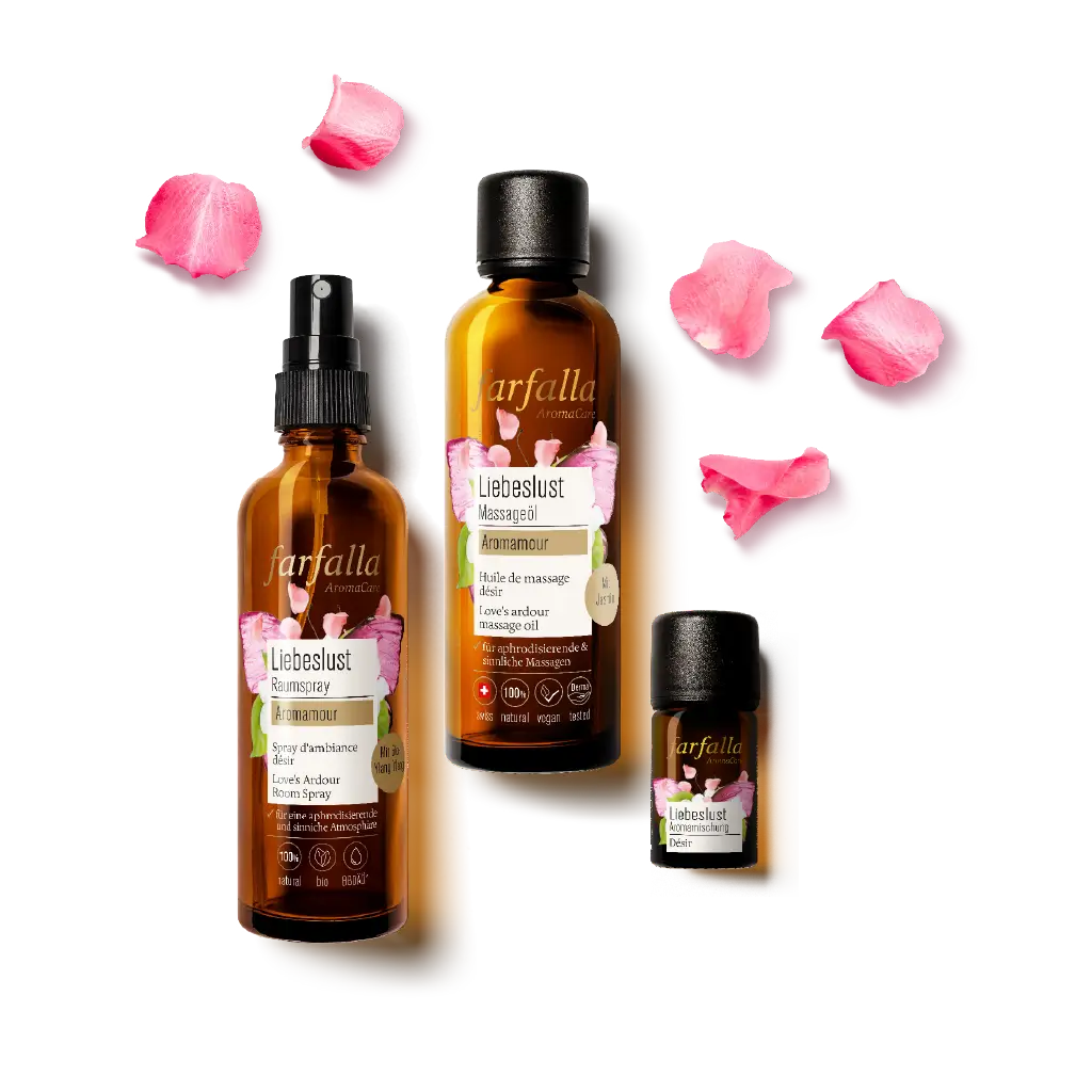 Organic room spray Love's ardour Aromamour – farfalla.ch