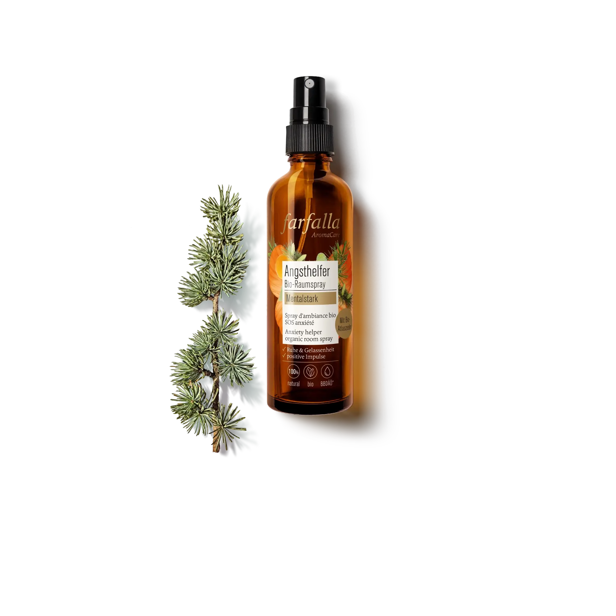 Synergie d'huiles essentielles Tristesse Force mentale – farfalla.ch