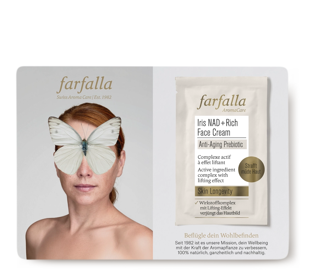 Sample Rich Face Cream Iris NAD+ Anti-Aging Prebiotic – farfalla.ch