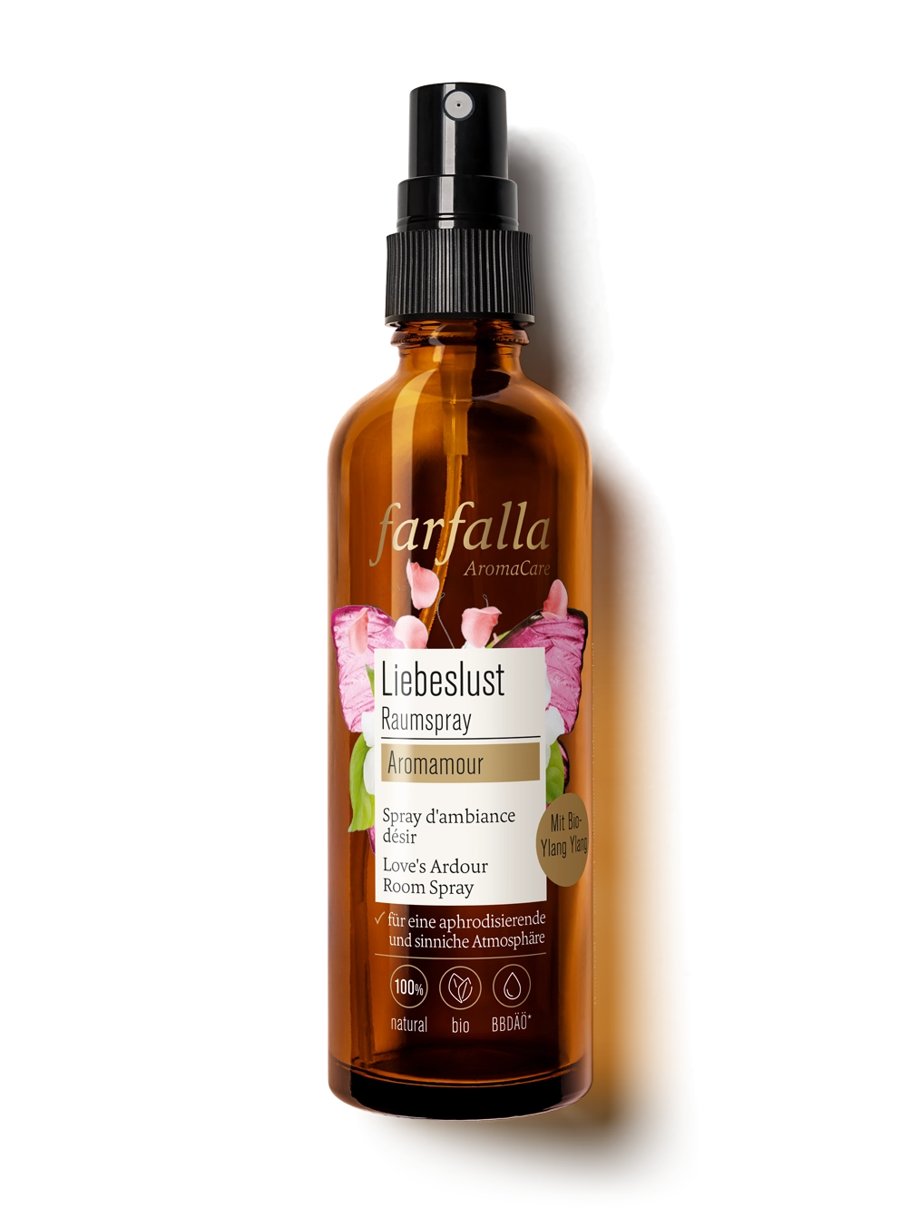 Organic room spray Love's ardour Aromamour – farfalla.ch