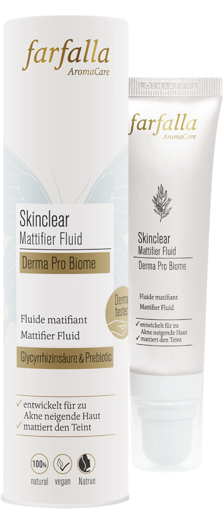 Farfalla | Skinclear Mattifier Fluid, Derma Pro Biome